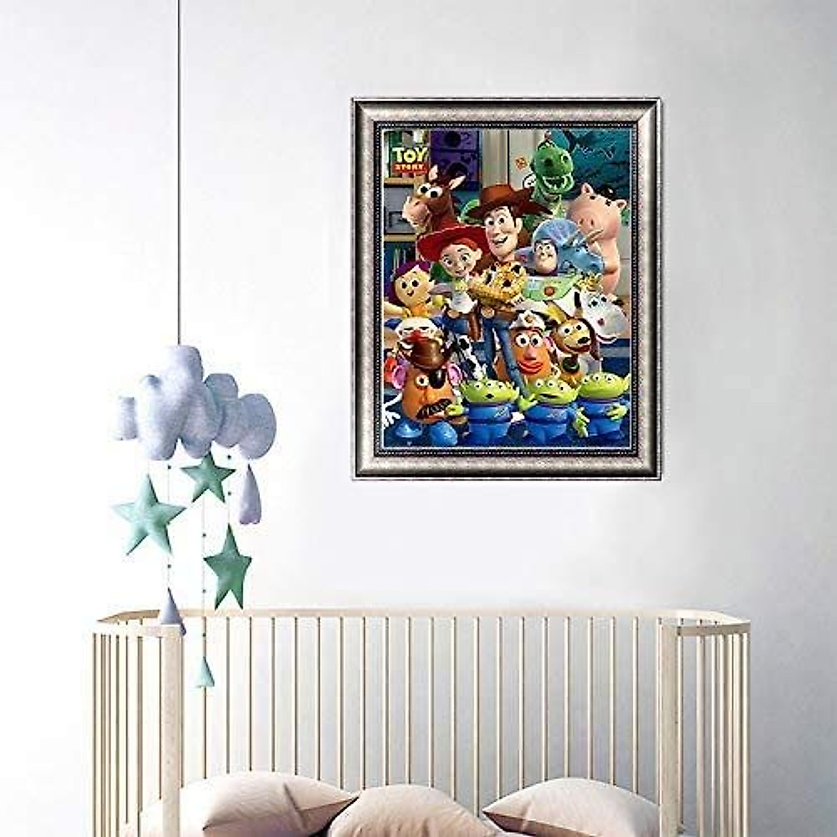 SHCIJGE 5D Painting Art Painting Full Diamond Rhinestone Picture Crystal Embroidery kit Art handicrafts Wall Decoration Cartoon and Animation Series 12x16 inches