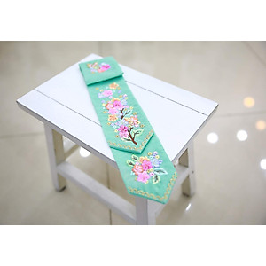 Babay Girl Hanbok Hair Accessory Daenggi Korea Traditional Head Piece Mint Embroidery