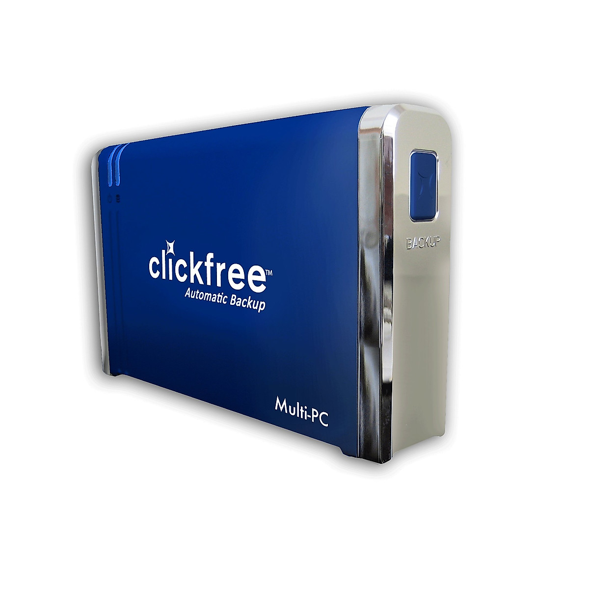Clickfree Automatic Backup 500 GB USB 2.0 Desktop External Hard Drive HD535 (Metallic Blue)