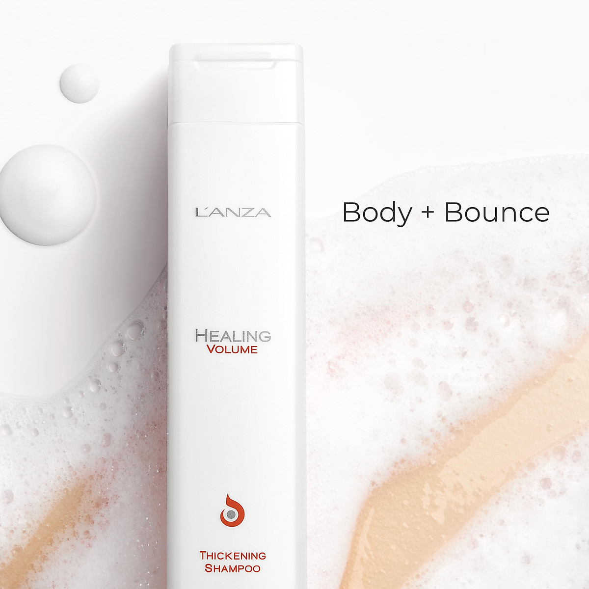 L'ANZA Healing Volume Thickening Shampoo, Boosts Shine, Volume, and Thickness for Fine and Flat Hair, Rich with Bamboo Bodifying Complex and Keratin (10.1 Fl Oz)