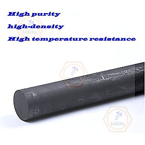 1pcs φ25mm×350mm 99.9% High Purity Graphite Rod, Carbon Rod Electrode, Conductive Rod, Electrode