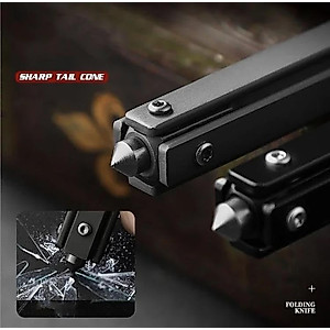 ichuanyi 2023 New Folding Broken Window Pocket Knife,New Folding Fruit Knife,Creative Portable Fruit Knife Mini Mechanical Knife (Gray)