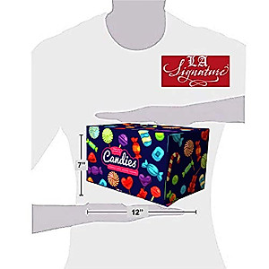LA Signature HUGE Assorted Candy PARTY MIX BOX 6.50 LBS/104 OZ Over 255 Individually Wrapped Candies of All Time America's Most (Purple)
