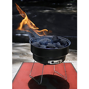 Fire Pit Mat 31 inchx47 inch, Duty Outdoor Patio Grill Mat with Reflective Strip, Heat Resistant Fire Pit Mat Grill Mat for BBQ, Camping, Patio, Garden, Backyard, Picnic, Orange