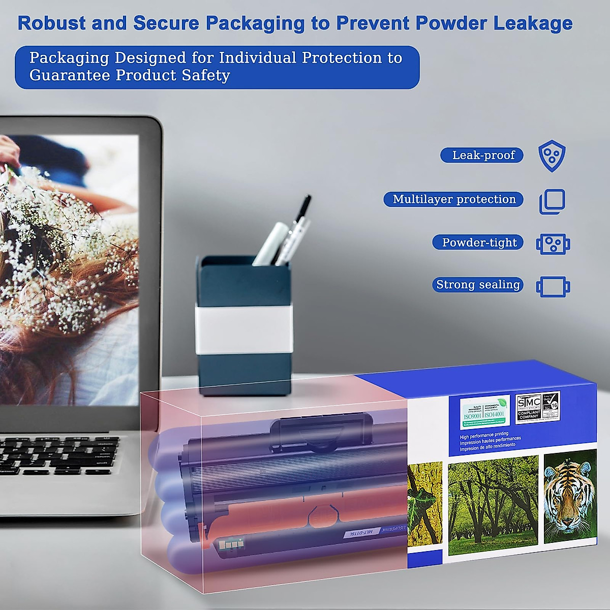 SuperInk 2 Pack Premium High Yield Toner Cartridge Replacement Compatible for Samsung MLT-D115L 115L MLT-D115S Work with Xpress SL-M2830DW SL-M2870FW SL-M2820DW M2880FW SL-M2620 M2670 Printers