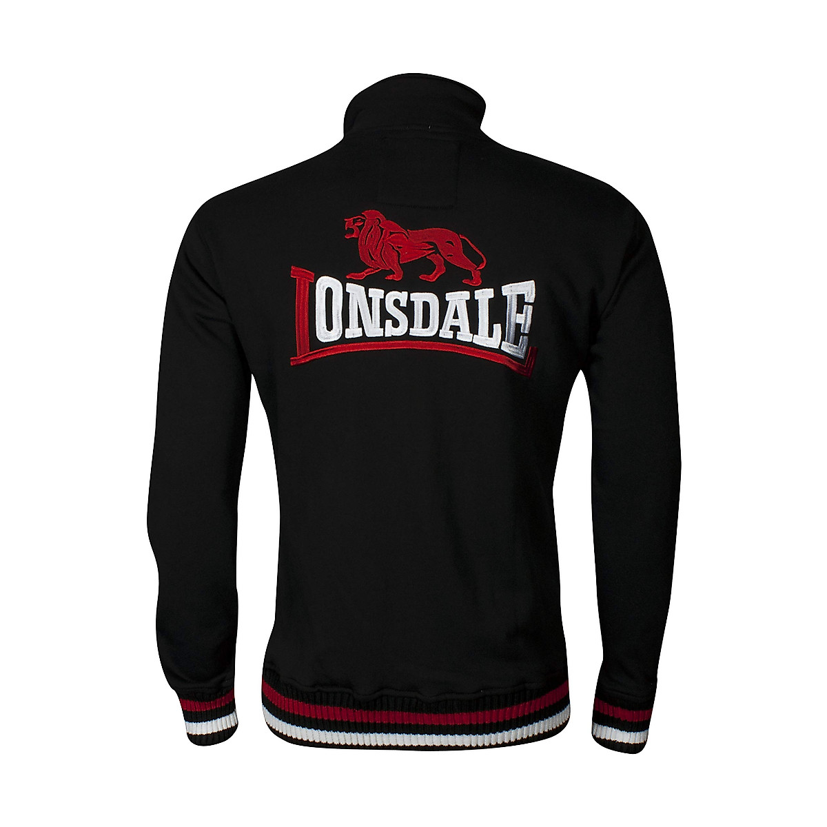 Lonsdale DOVER Black Zip Jacket Sweatshirt Regular Fit (X-Large (XL) Regular-Fit)