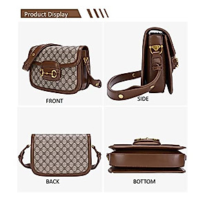 Crossbody Bags for Women Handbags Shoulder Tote Fashionable Leather Classic Clutch Purse with Adjustable Strap