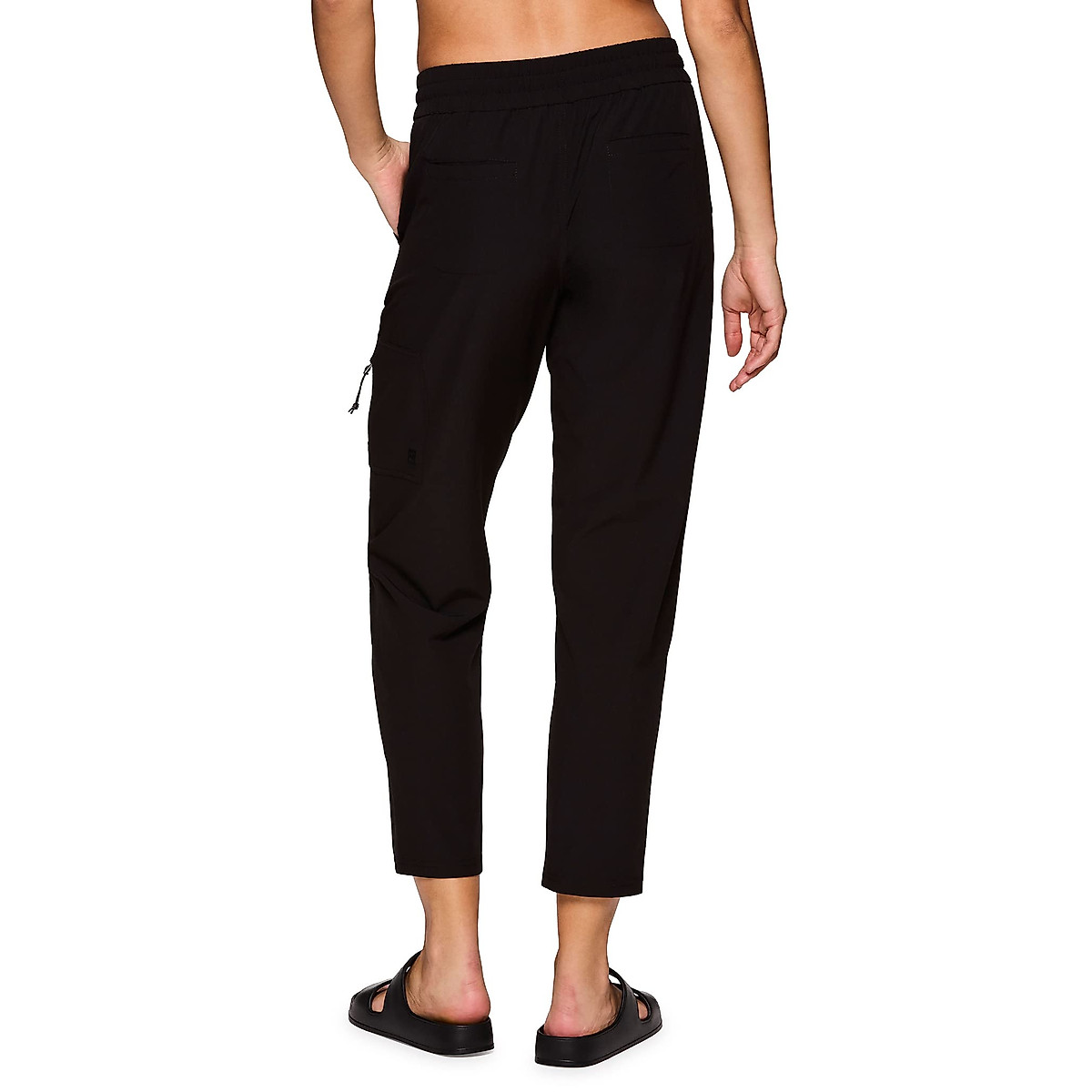 Avalanche Women's Ripstop Pant with UPF 50 Protection Everyday Hiking Ankle Pant with Pockets Quick Drying Pant for Hiking, Golf, Travel Black M