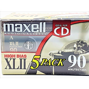 Xlii 90 High Bias Audio Cassette Tape -5-Pack