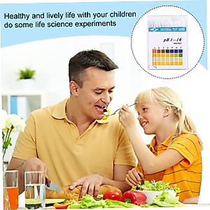 ULTECHNOVO 300 Pcs Ph Test Quality Test Strip Drinking Water Test Paper Ph Level Test Strips Litmus Test Paper Kits Spa Kit Universal Test Paper High Sensitivity Color Chart