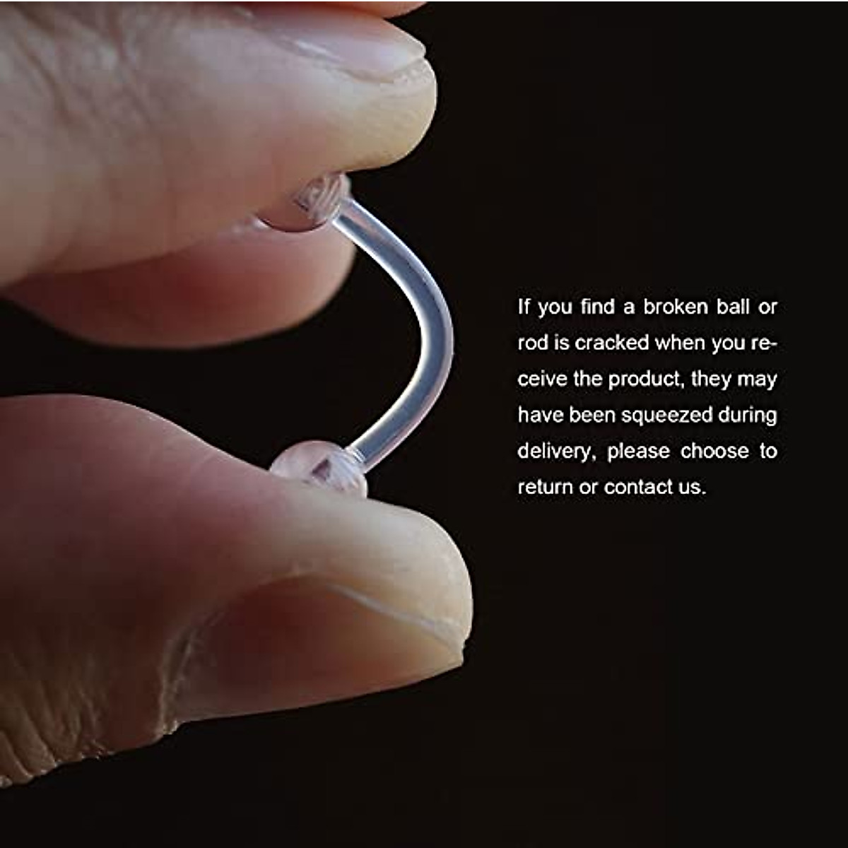 PiercingArt 36pcs Clear Piercing Retainers Bioflex Plastic Jewelry for Nipple Tongue Nose Septum Eyebrow Belly Earrings Tragus Helix Cartilage Industrial Lip Labret Rings Studs For Surgery Mri