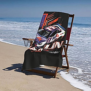 Denny Hamlin 11 Large Bath Towel Absorbent Quick Dry Beach Shawl Bath Towels Blanket for Pool Swim Bathroom Home Unisex, 52in X 32 in