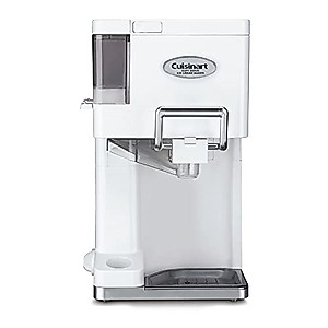 Cuisinart Mix It In Soft Serve 1.5-Quart Ice Cream Maker (White) Bundle with Ice Cream Recipe and Dessert Book (2 Items)