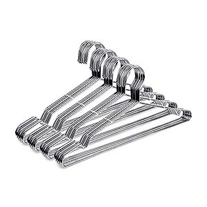 Fayleeko Wire Hangers 40 Pack Coat Hangers Strong Heavy Duty Stainless Steel Metal Hangers 16.5 Inch Ultra Thin Space Saving Clothes Hangers