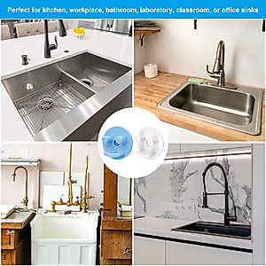 Omoojee Sponge Holder for Kitchen Sink and Bathroom, 2 Pack, Sponge Organizer with Suction Cup, Sponges Not Included(Patent Registering) (Blue+White)