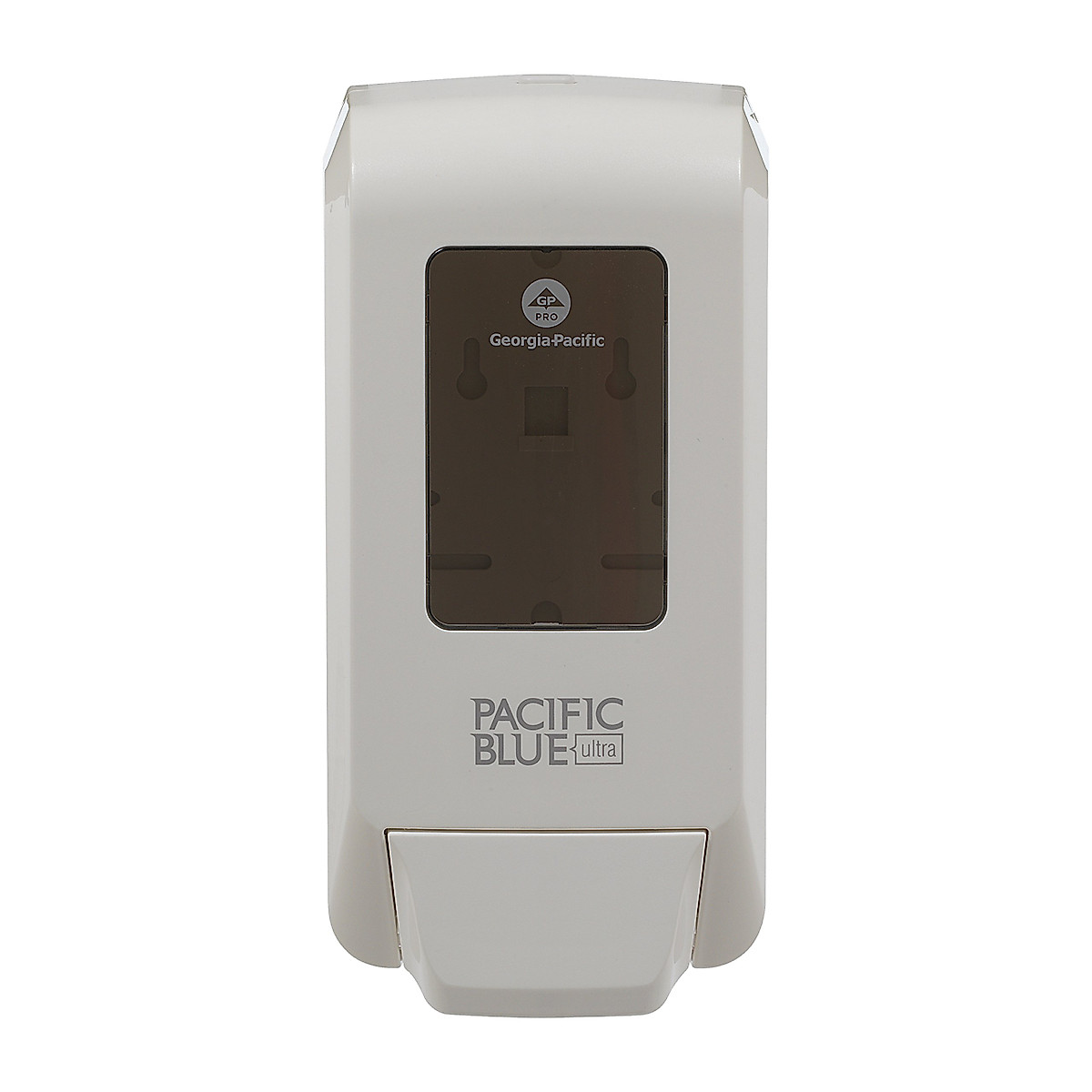 Pacific Blue Ultra Wall-Mounted Manual Dispenser for Foaming Hand Soap and Hand Sanitizer by GP PRO (Georgia-Pacific) White 53058 11.5" W x 5.6" D by 4.4" H