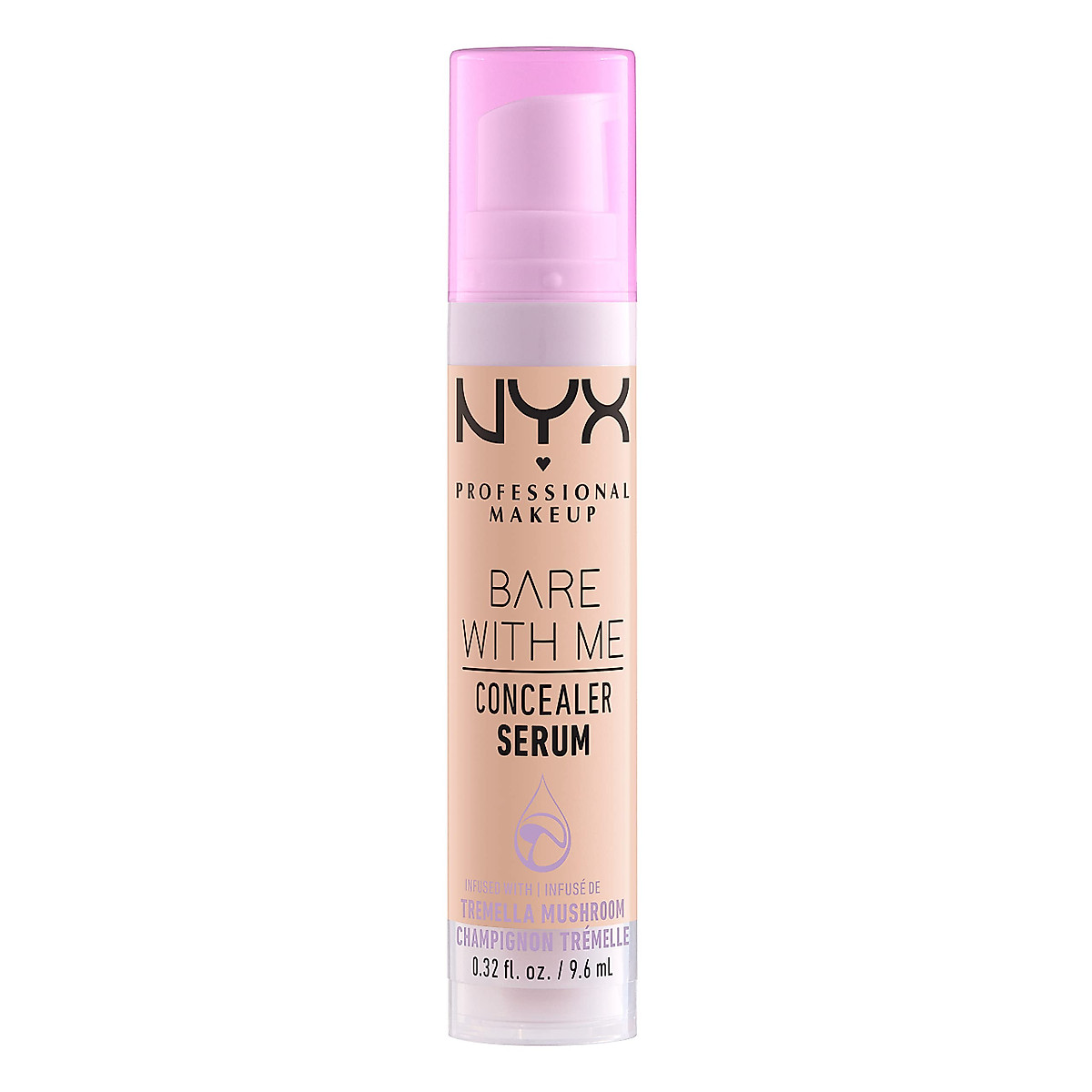 NYX PROFESSIONAL MAKEUP Bare With Me Concealer Serum, Concealer Makeup For Up To 24Hr Hydration - Light
