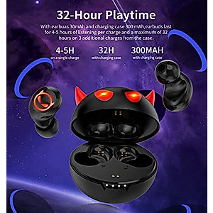 Togetface Wireless Earbuds,Bluetooth in Ear Headphone with Microphone Comfort&Lightweight Earphone with Noise Cancellation,3D Surround Stereo Bass,Long Life Portable Mini Charging Case for Sport