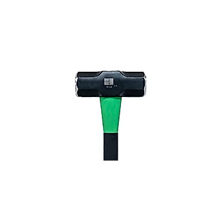 Hooyman 10lb Sledge Hammer with Heavy Duty Construction, Ergonomic No-Slip H-Grip Handles, Solid Fiberglass Cores, and Epoxy Sealed Heads for Construction, Gardening, Yard Work, and Outdoors