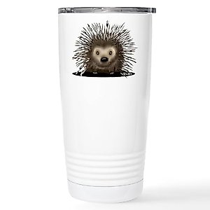 CafePress Porcupine Stainless Steel Travel Mug 20 oz. Insulated Stainless Steel Coffee Tumbler