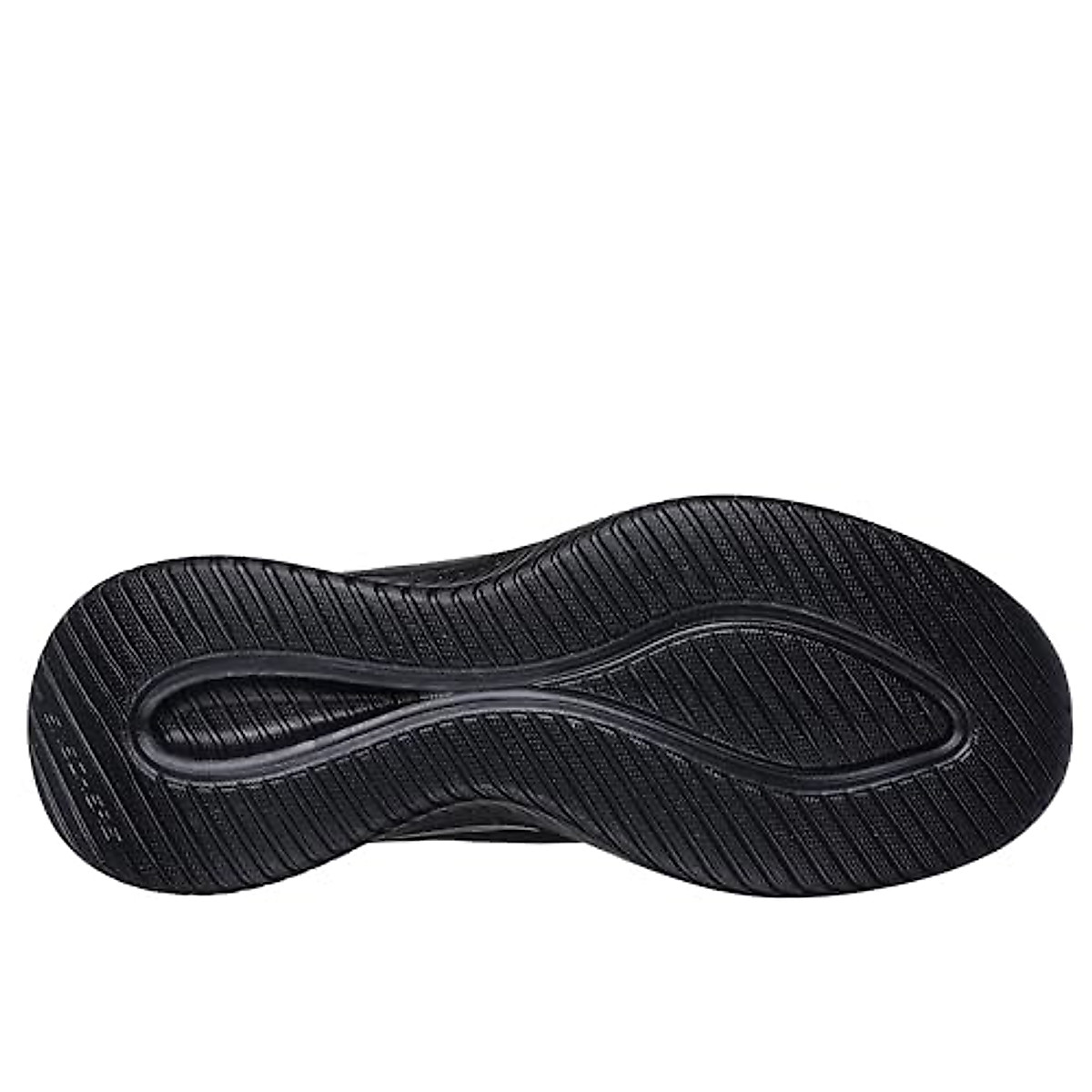 Skechers Men's Ultra Flex 3.0 Right Away Hands Free Slip-in Sneaker Loafer, Black/Black, 11.5