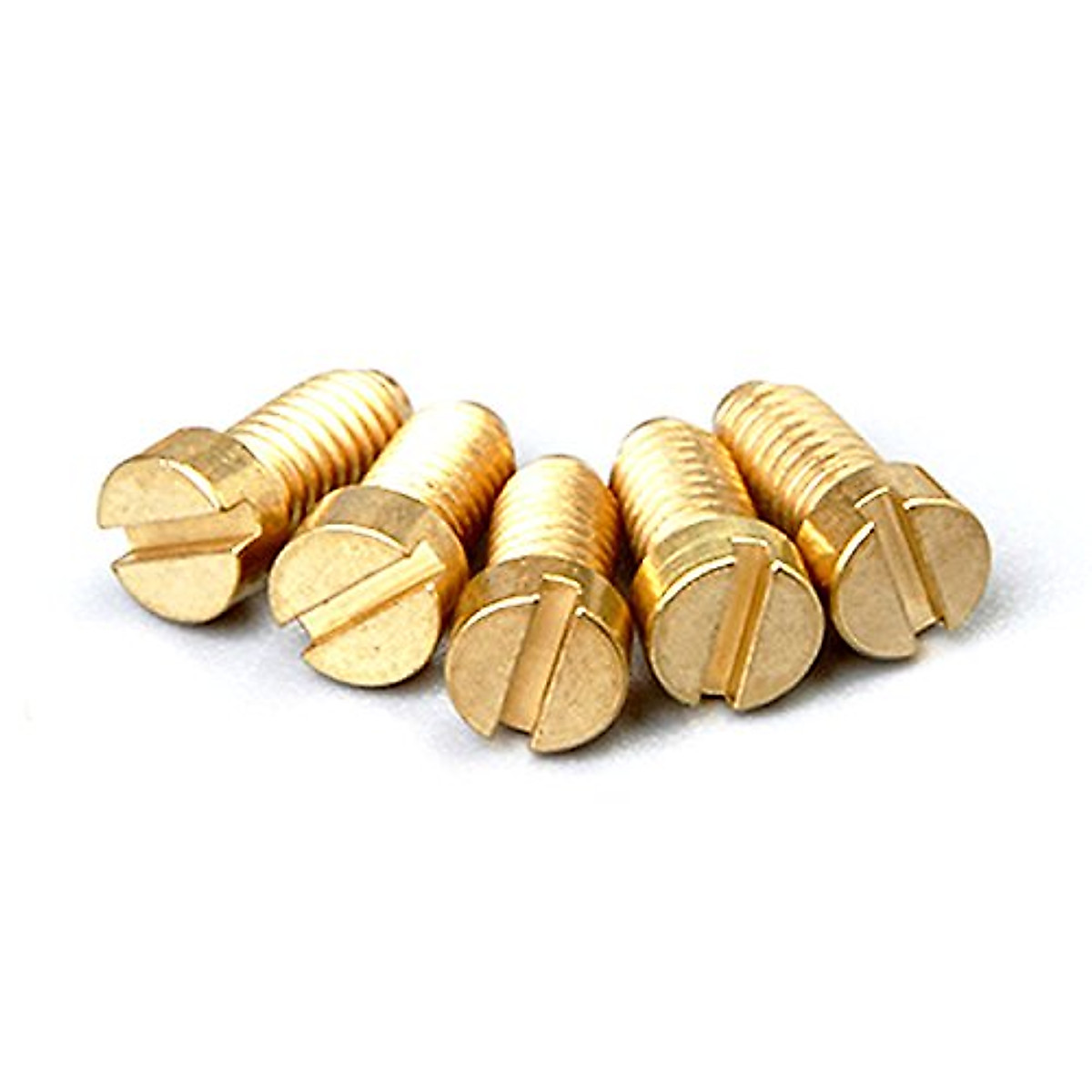 M2.5 Brass Slotted Cheese Head, Rounded Head, Machine Screws, 100-Piece (M2.5 x 4mm)