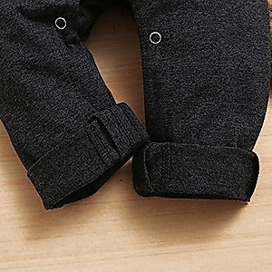 Baby Boy 1st Birthday Outfit Boy First Birthday Romper Wild One Birthday Outfits Boy (Dark Gray-Wild One Long, 12-18 Months)