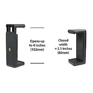 Golf Gadgets® - Swing Recording System | Large Device Holder (PHABLET) with Jaws Clamp & Gooseneck Mount. Compatible Large Devices Like iPhone 6/7 Plus, Samsung Galaxy Note, etc.
