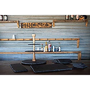 Boska Wooden Serving Party Tower - 3 Layer Best for Cheese, Tapas, Bread, and Desserts Presentation - Board Slab with Non-Slip Feet - Cutting and Charcuterie Board - Dishwasher Safe