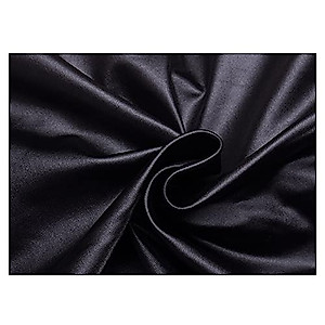 Women's Sexy Leather Spaghetti Straps Dresses Low Cut Sleeveless Backless Slit Hem Party Cocktail Club Midi Bodycon Dress(Black L)