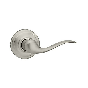 Kwikset Tustin Hall/Closet Lever with Microban Antimicrobial Protection in Satin Nickel