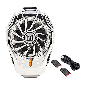 ENZZ Mobile Phone, Anti Slip Phone Semiconductor Noise Reduction Small ABS Silicone for Electronic Sports for Game Lover (Silver)