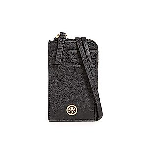 Tory Burch Women's Robinson Lanyard, Black, One Size