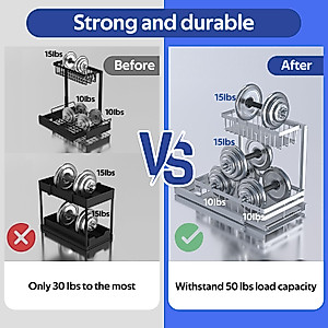 IncepKick Under Sink Organizer and Storage 2 Tier Slide Out Under Sink Shelf Cabinet Storage Shelf Under Sink Storage for Kitchen Bathroom Metal L-Shape (White, 1pack)