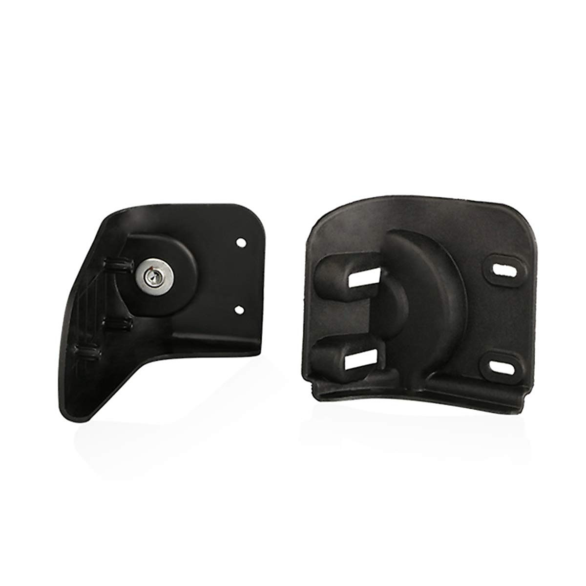 XiaoShiJie 360 Degree Swivel Mute Repair Replacement Luggage Wheel Suitcase Wheels Parts Spinner (DiLong W078#) (Front & Back Wheels (Set of 2 Pairs))