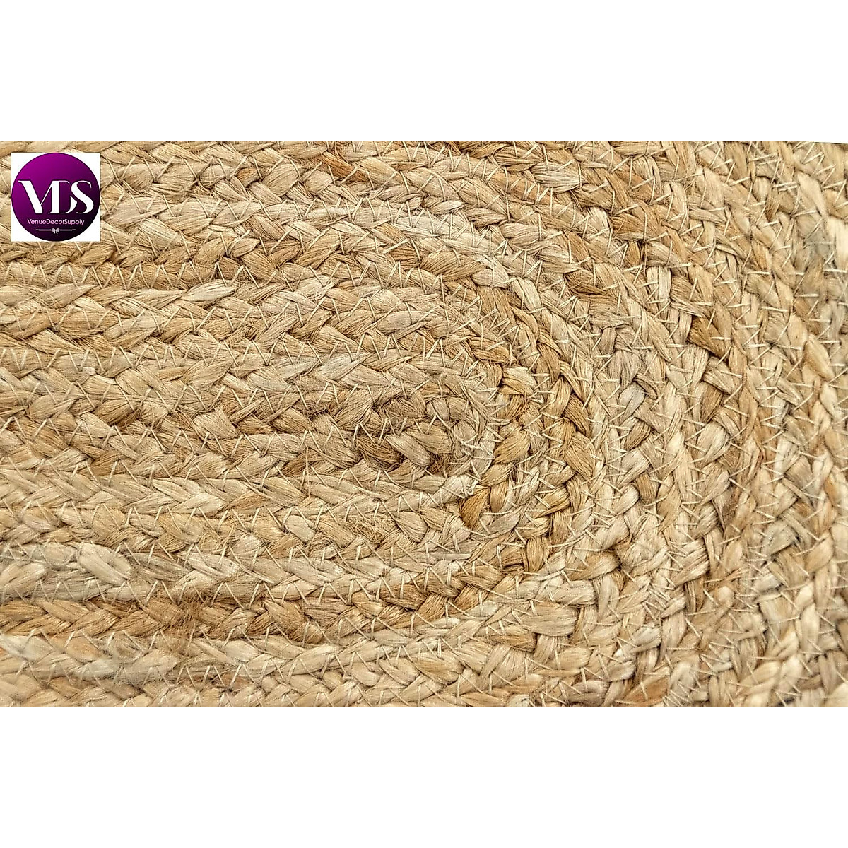 VDS Pack of 1, Oval Hand Woven Braided Jute Area Rug 4x6 feet, Natural Reversible Rug for Home Decor, Living Room, Kitchen, Entryway Rug, Door Mat, Farmhouse Rustic Boho Accent Rug (4'x6')