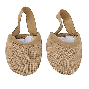 Dance Shoe Half Sole Dance Footwear Ballet Slipper for Dance Practice, Half Sole Dance Sneakers for Dance Academy(L-Color)