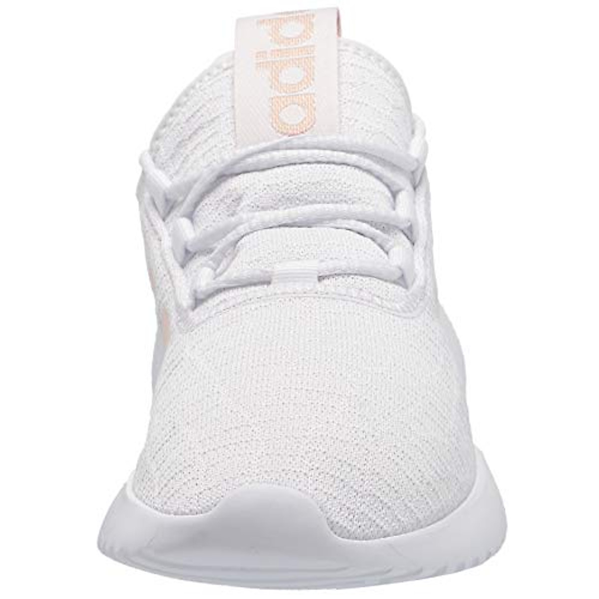 adidas Women's Kaptir Running Shoe, White/Pink/Light Orange, 10