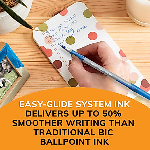 BIC Round Stic Grip Xtra Comfort Ballpoint Pen, Medium Point (1.2mm), Red, 12-Count