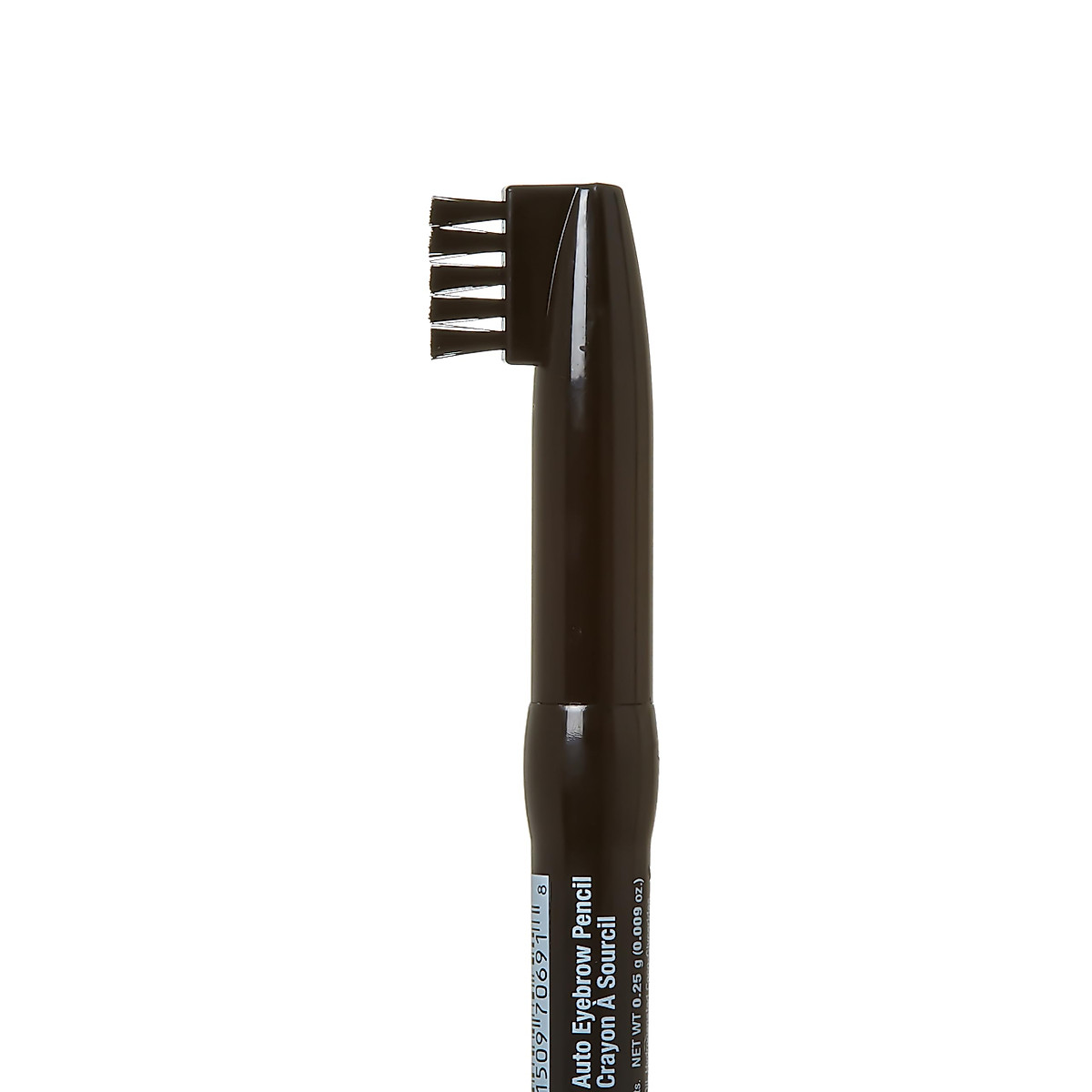 Kiss New York Professional Long-Lasting Eyebrow, Retractable Eyebrow Pencil, Rich Pigmentation, Coconut Oil Infused, Built-in Brush Brow, Sapes, Define, Fills Brow, Eye Makeup (KBAP06 BLACK)