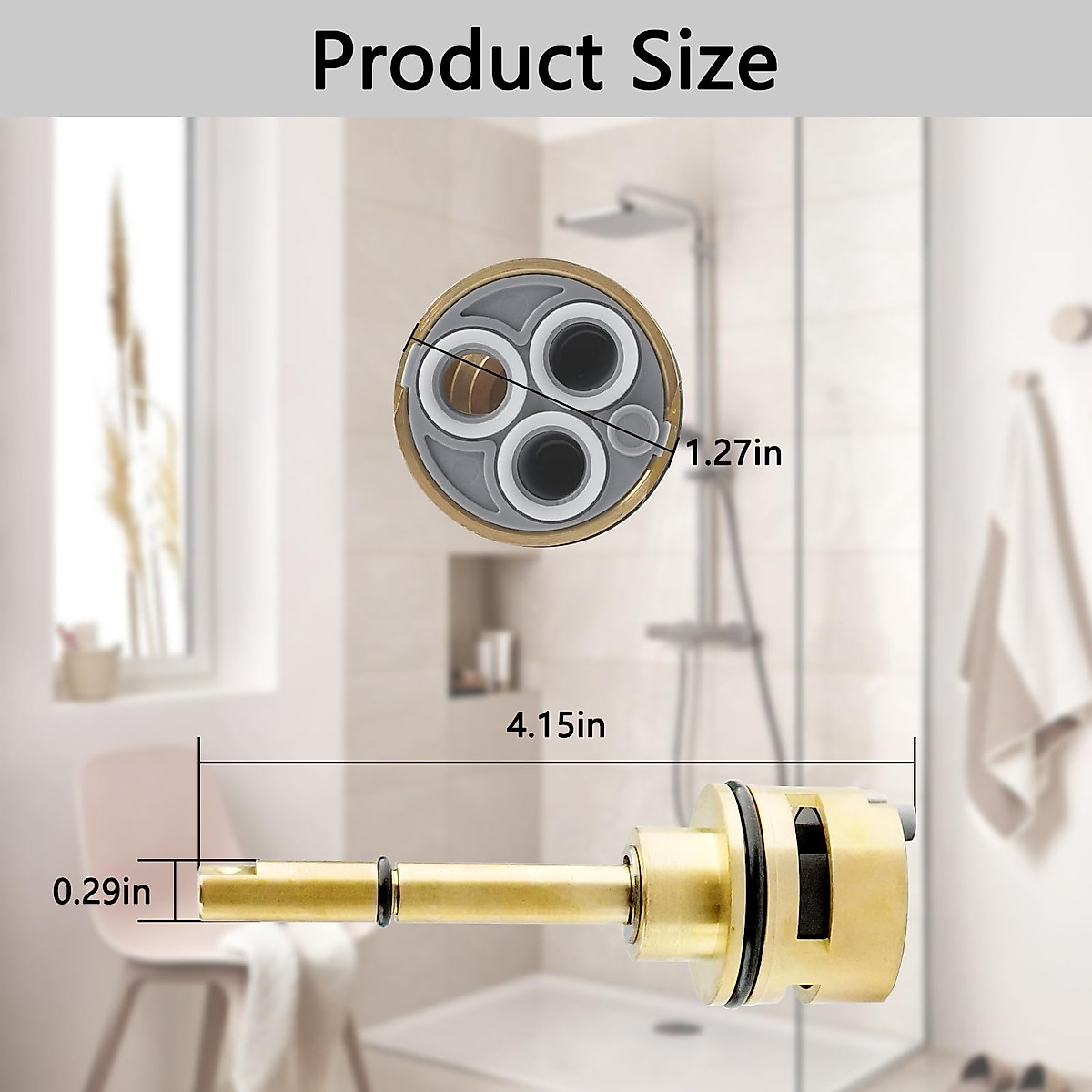 NBPLUS RP51919 6 Setting Diverter Cartridge Compatible with Delta R11000 R22000 Faucet Valve Replacement Trim Kit, 6 Way Shower Diverter Parts, No Leakage Brass