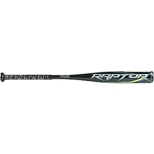 Rawlings RAPTOR USA Baseball Bat | -10 | 1 Pc. Aluminum | Dark Green | 26 inch