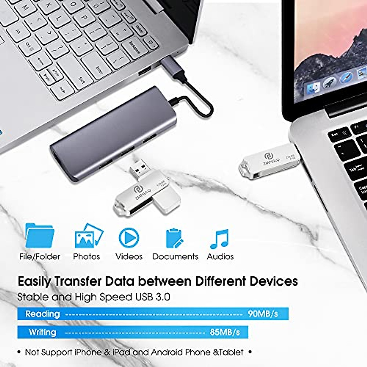 Computer-Photos-Backup-Photo-Stick 128GB Easy One Click Backup-Thumb-Drive Photo-Storage-Device-for-Computer Laptop PC Memory USB Flash Photo Finder Sticks Pictures Mac Transfer Album Keeper Windows
