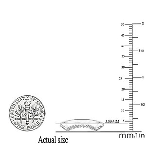 Dazzlingrock Collection 0.25 Carat (ctw) 10K Round Cubic Zirconia CZ Bridal wedding band 1/4, White Gold, Size 5.5