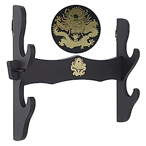 LUCKNIGHT Display Stand Wall Mount Sword Holder Samurai Sword Rack Wakizashi Decorative Display Stand Hanger Sword Stand