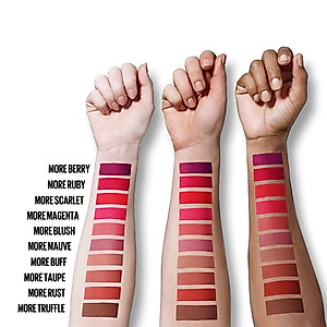 Maybelline Color Sensational Ultimatte Matte Lipstick, Non-Drying, Intense Color Pigment, More Ruby, Ruby Red, 1 Count