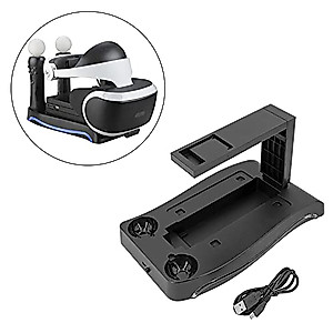 Ronyme VR Headset Stand, Multifunctional Station Stents Accessories Display Stable Bracket Handle Controllers Rack,4 in1,for PS4VR 2ND,Detachable Portable