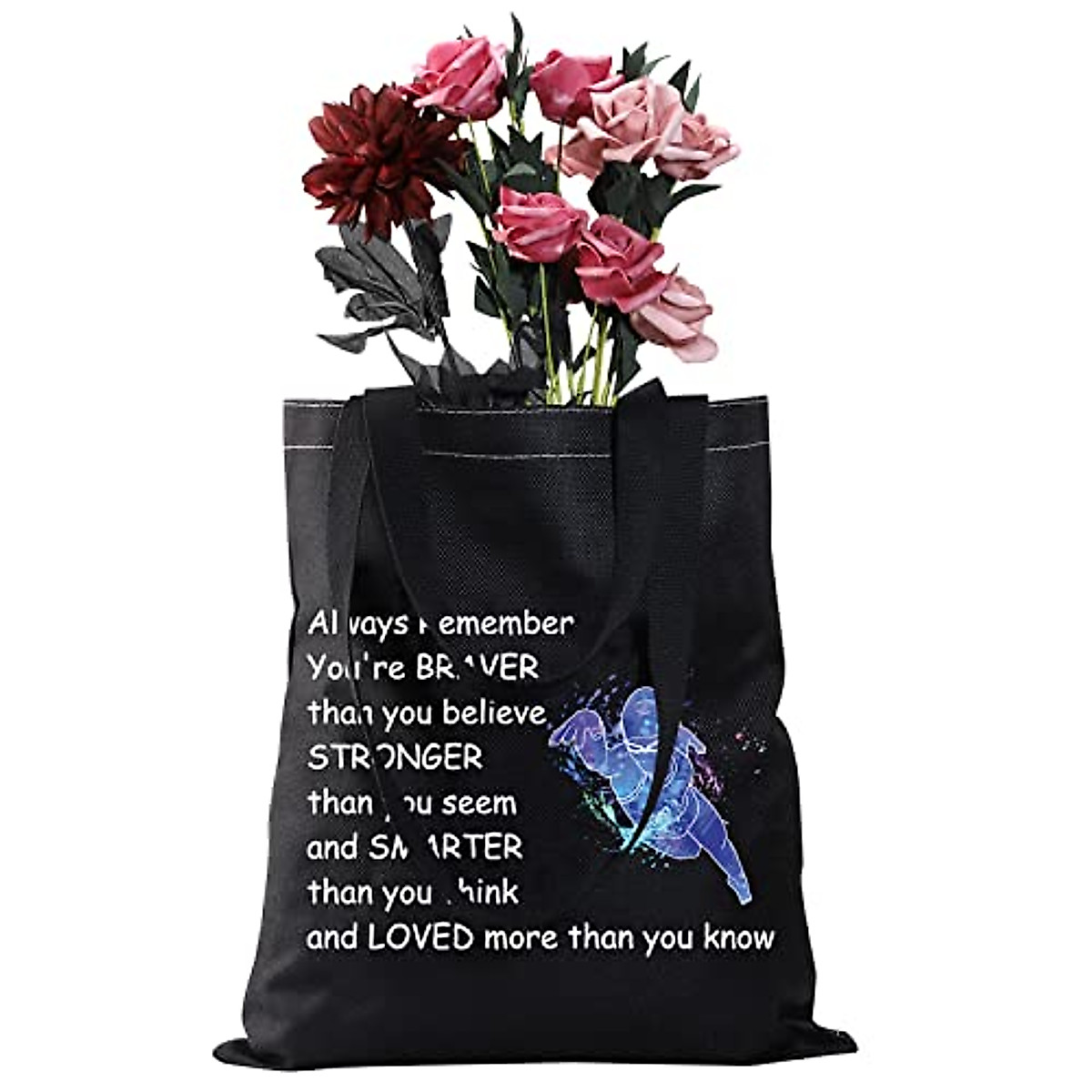 CMNIM Swimming Gifts for Women Swimmer Gifts Swimming Lover Tote Bag Swim Gifts Inspirational Swim Team Gifts (Swimming Lover Tote Bag)