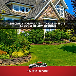 SPECTRUM BRANDS 53941 Spectracide Triazicide Insect Killer for Lawns Granules, 1-Pound, 1 lbs, Brown