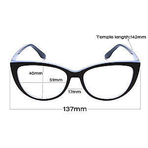 CRGATV 3 Pack Reading Glasses Blue Light Blocking Stylish Cat Eye Computer Readers Anti Eyestrain & Glare for Women